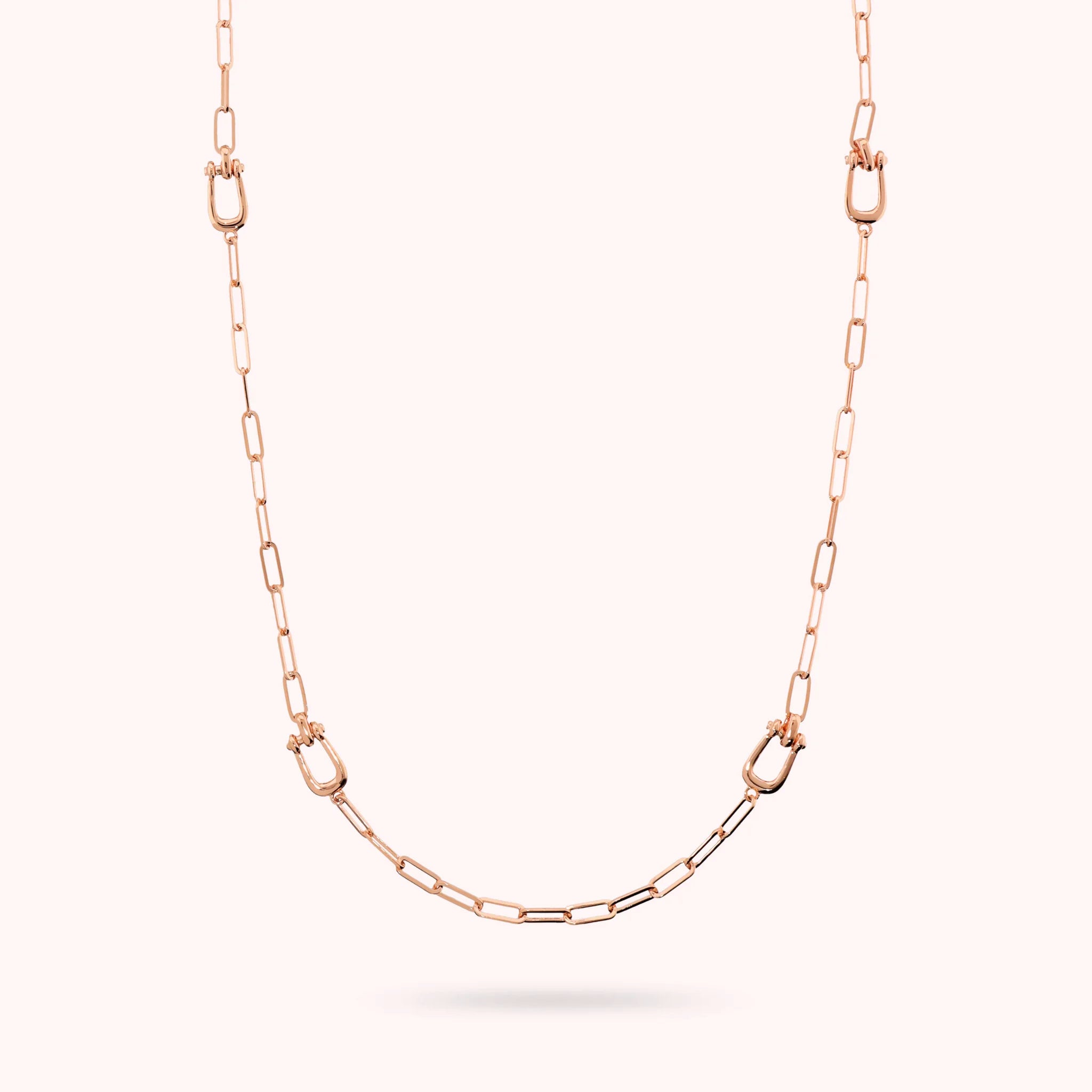 Long Necklace Shiny Bracket – Bronzallure