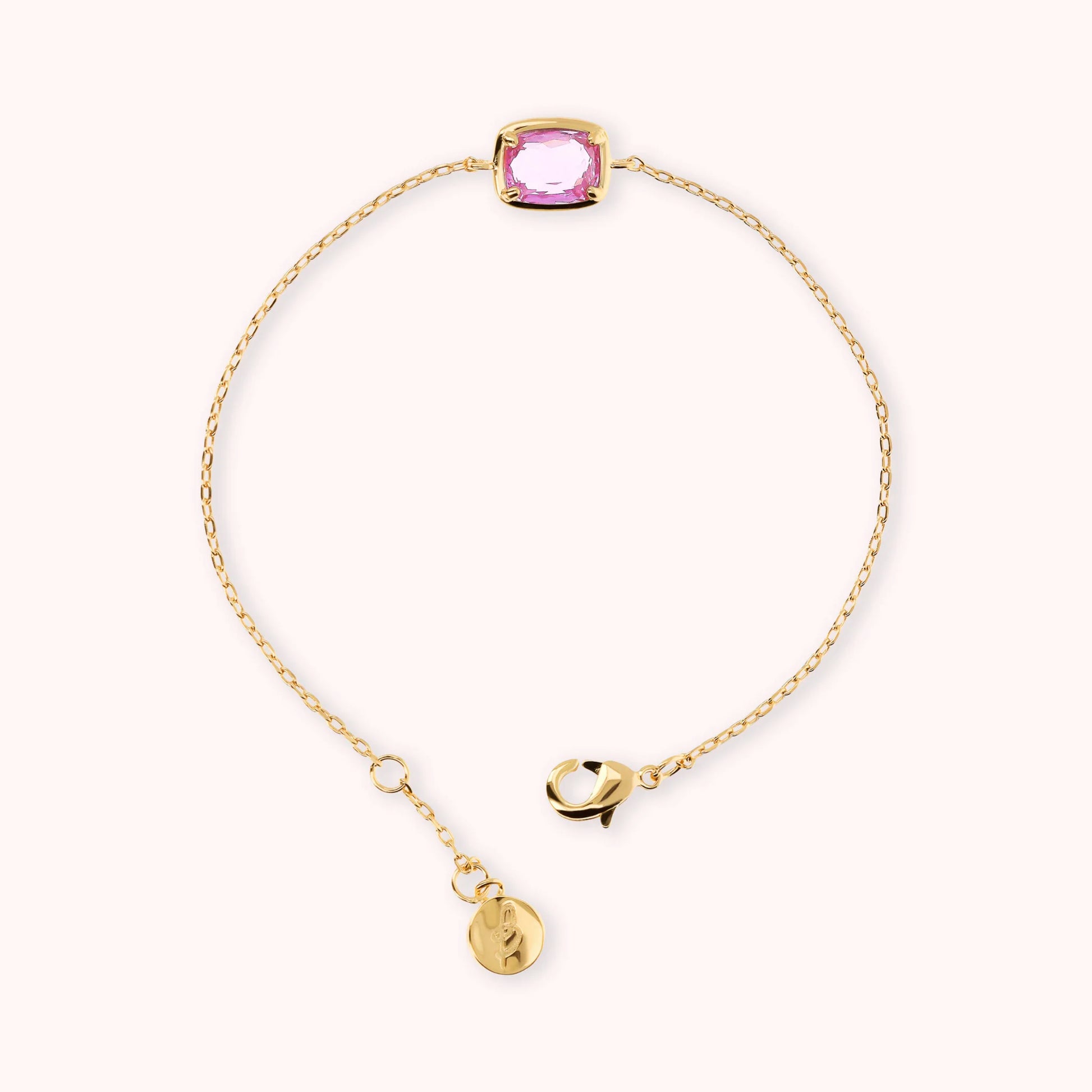 Bracciale Catena Forzatina Golden con Prisma Gem a Baguette - Bronzallure