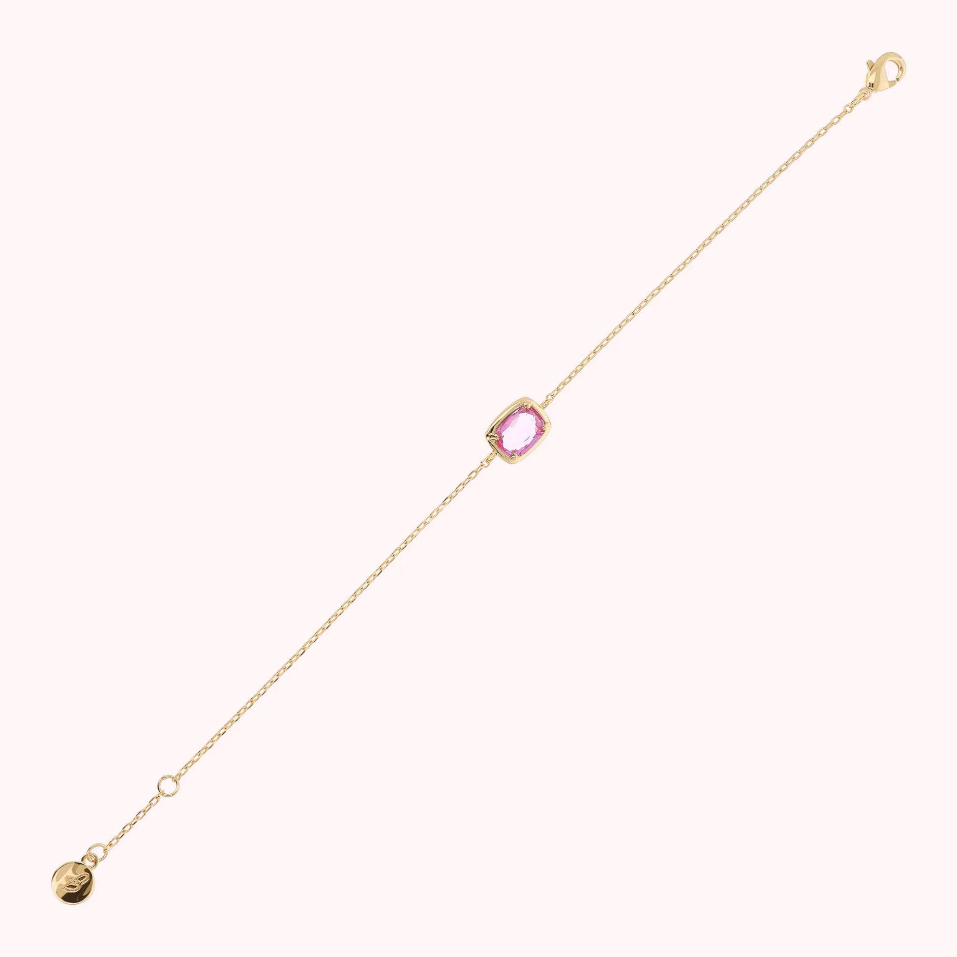 Bracciale Catena Forzatina Golden con Prisma Gem a Baguette - Bronzallure